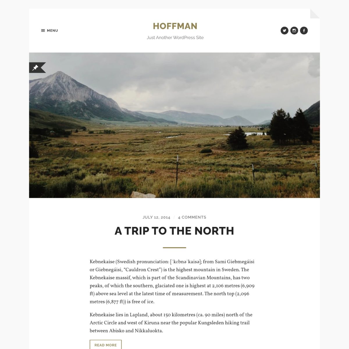 Hoffman WordPress Theme – Anders Norén